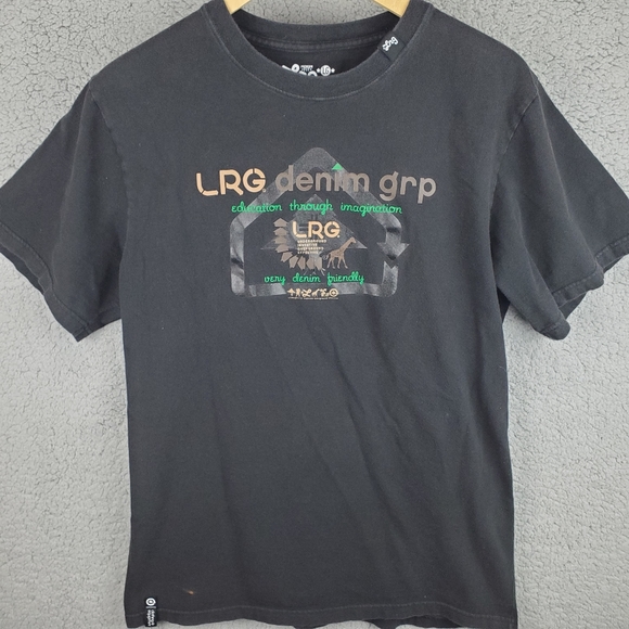 Lrg | Shirts | Lrg Lifted Research Group Mens Black Large Tshirt Graphic Print Design | Poshmark